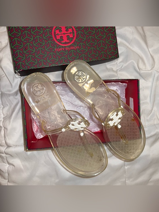 Tory Burch | Shoes | Tory Burch Womens Transparent Clear Jelly Miller ...